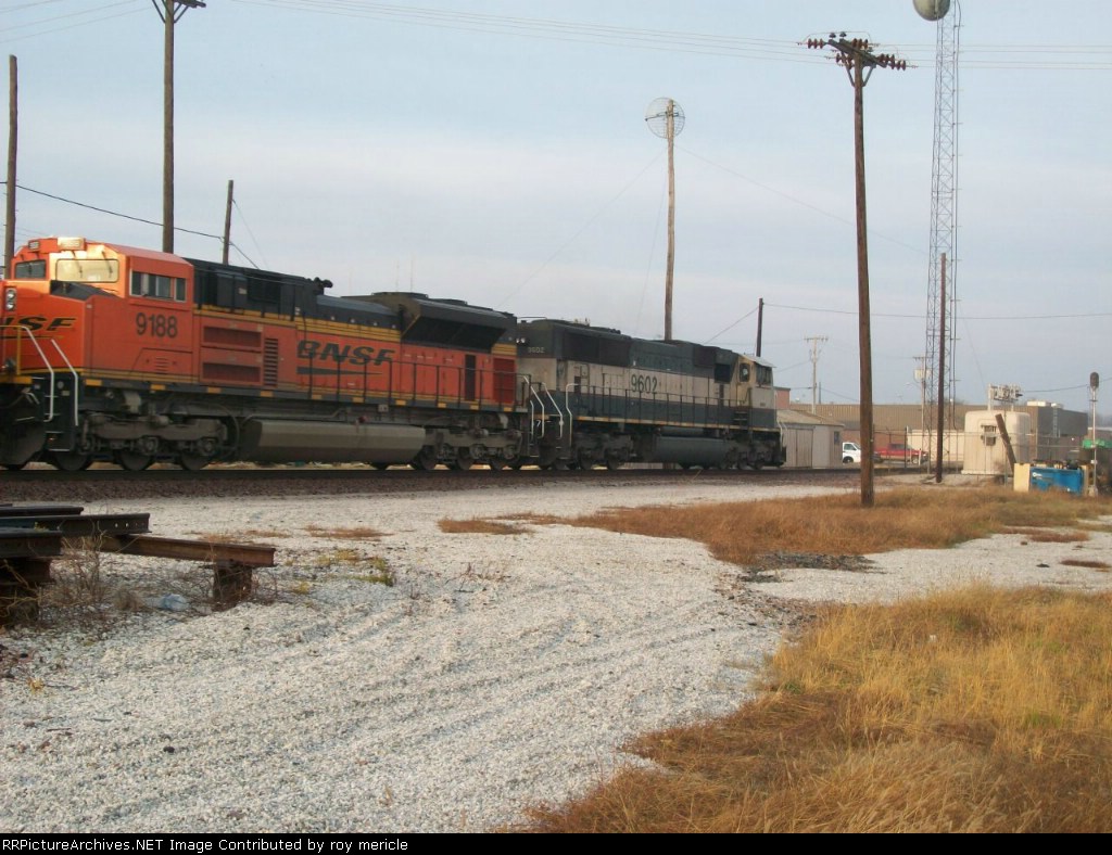 BNSF 9602 & 9188 ON THE LEAD OF W.B. COAL
